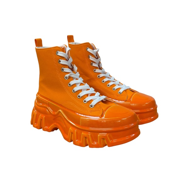 Mata Shoes | Shoes | Mata Shoes Throw It Up Orange High Top Converse ...
